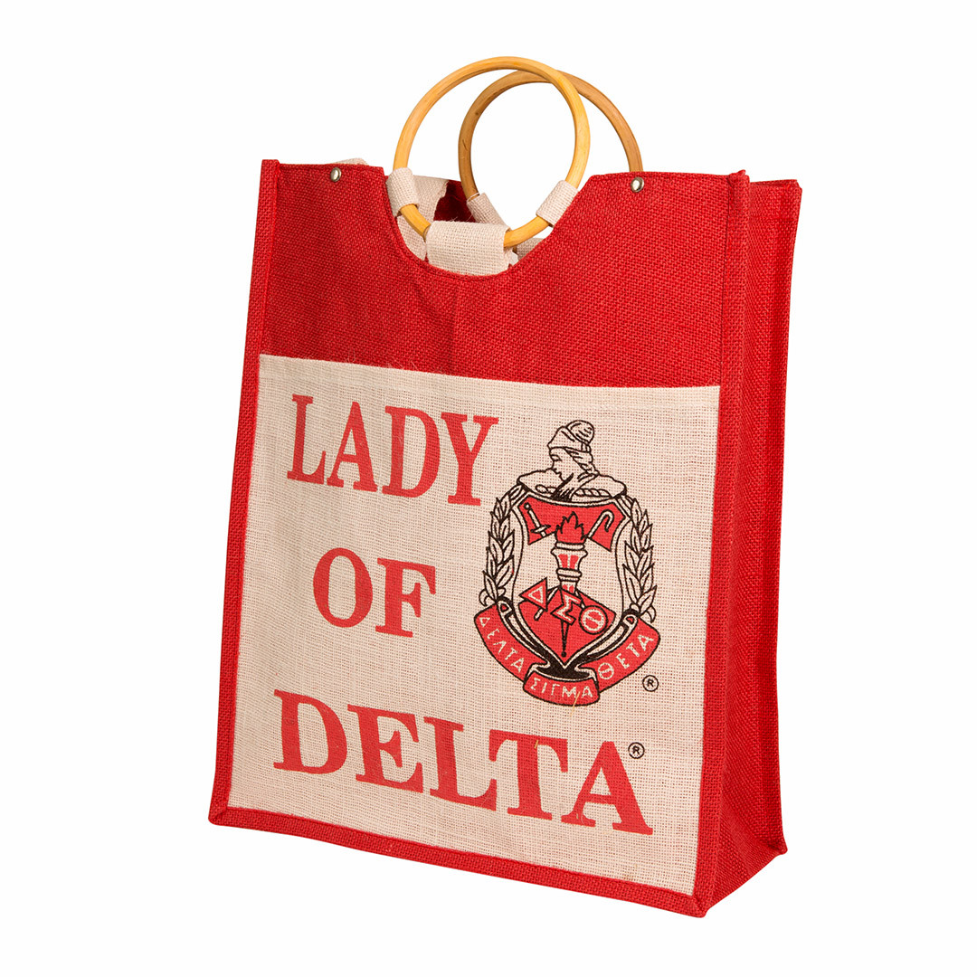Pocket Jute Bag – Delta Sigma Theta - Prime Heritage Gifts