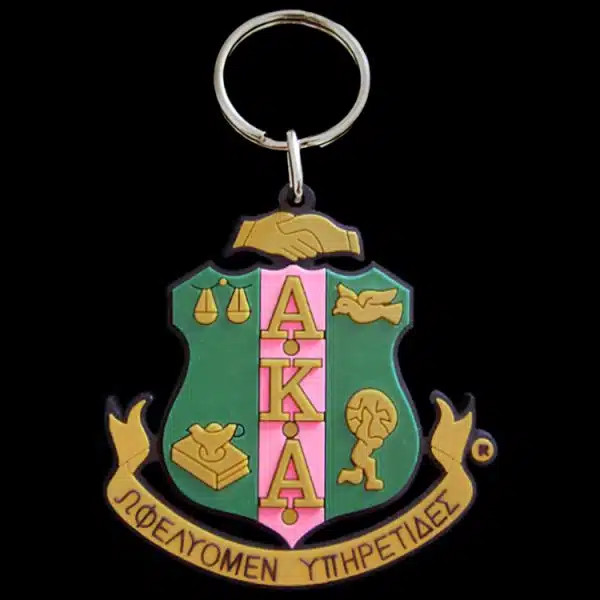AKA Pvc Crest Key Chain - Prime Heritage Gifts