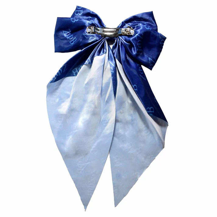 Zeta Phi Beta Greek Letters Hair Bow - Prime Heritage Gifts