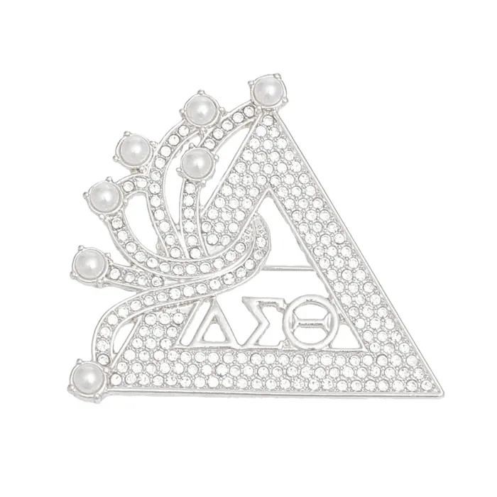 DST Silver Delta Brooch Pin(BCAM) - Prime Heritage Gifts