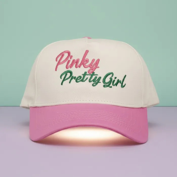 Pinky Pretty Girl Sorority Baseball Cap - Prime Heritage Gifts