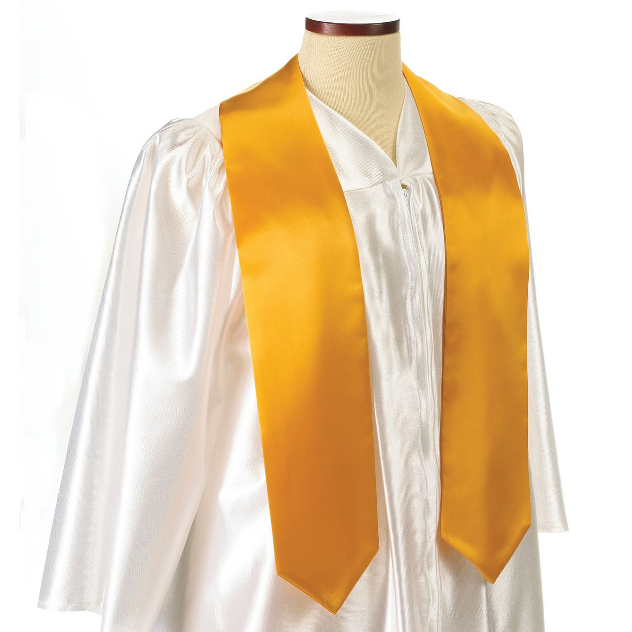 Plain Gold 72" Graduation Stole (DIY Ready) - Prime Heritage Gifts