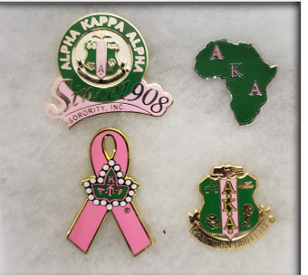 PIN: AKA Lapel Pin Set of 4 - Prime Heritage Gifts