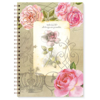 With God Roses Wired Journal - Prime Heritage Gifts