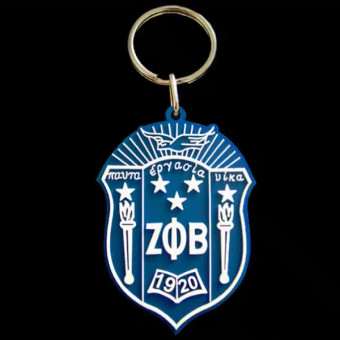 ZPB PVC Shield Key Chain - Prime Heritage Gifts