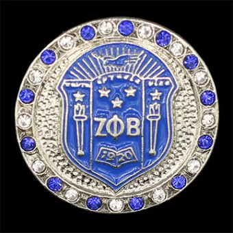 ZPB Single Snap Button With Crystals – Shield - Prime Heritage Gifts