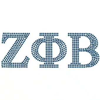 ZPB Blue Block Letters StudStone Heat Transfer – 7 1/4″W X 2 1/2″T ...