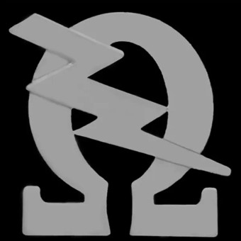 OPP 3/4″ Omega & Bolt Lapel Pin In Silver - Prime Heritage Gifts