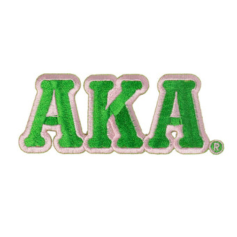 Small Letter Patch Sets – Alpha Kappa Alpha, Green - Prime Heritage Gifts