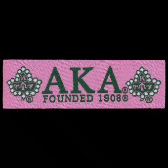 AKA Woven Emblem W/Heat Seal Backing Sold Only In Groups Of 12 - Prime ...