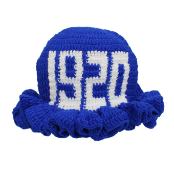 ZPB Blue Crochet Ruffle 1920 Bucket Hat (BCAM) - Prime Heritage Gifts