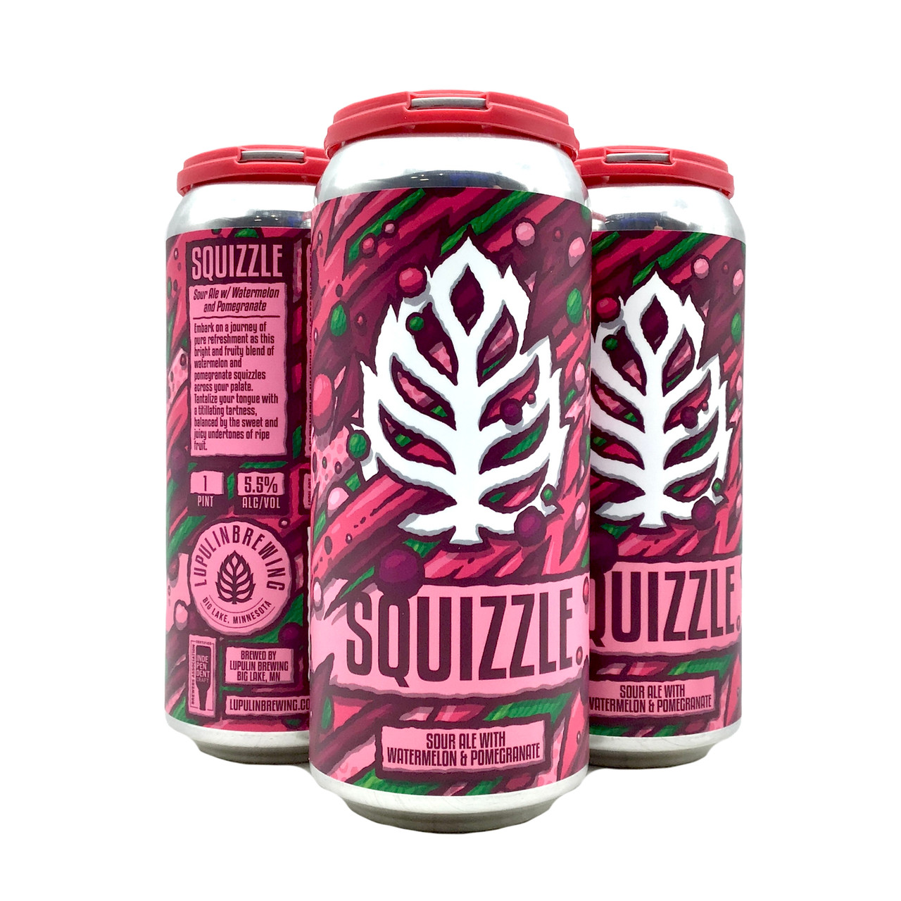 BUY LUPULIN SQUIZZLE SOUR ALE WITH WATERMELON & POMEGRANTE EACH | Fridley Liquor
