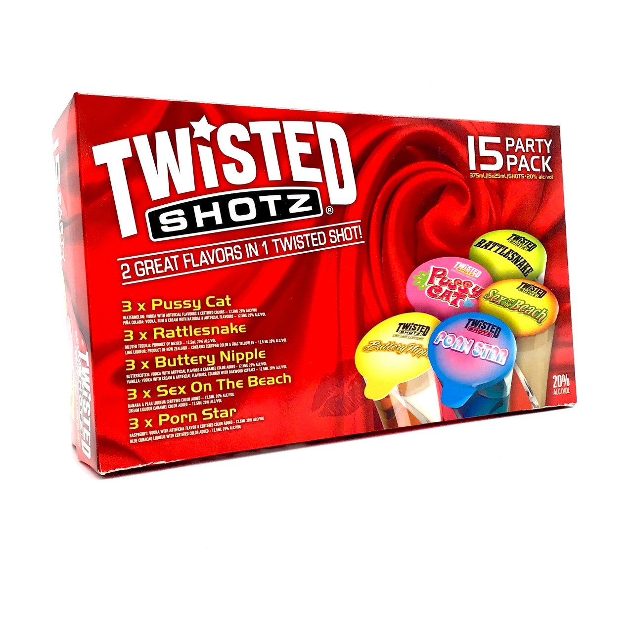 Buy Twisted Shotz Variety 15 Pack Each Fridley Liquor