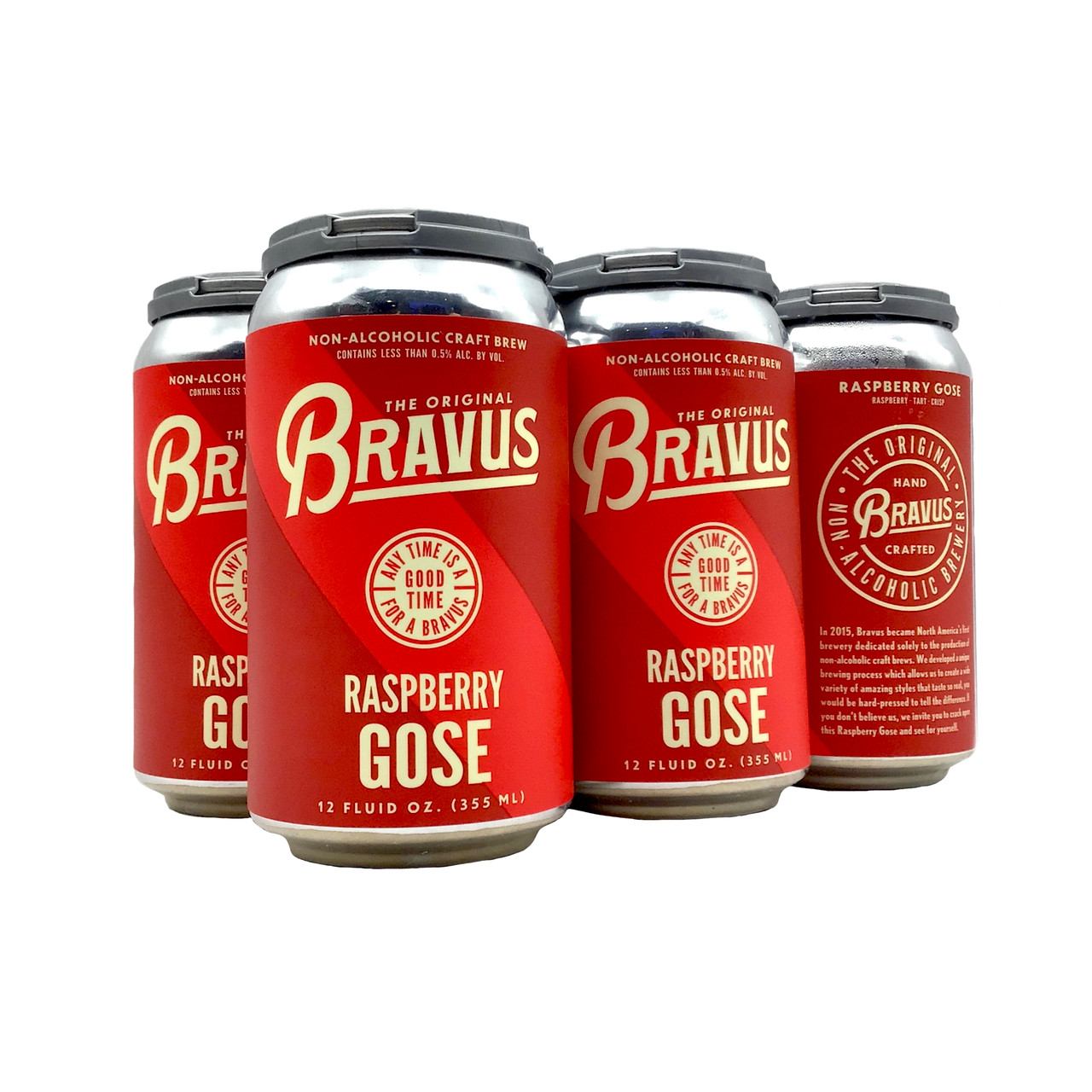 BUY BRAVUS RASPBERRY GOSE NON ALCOHOLIC EACH | Fridley Liquor