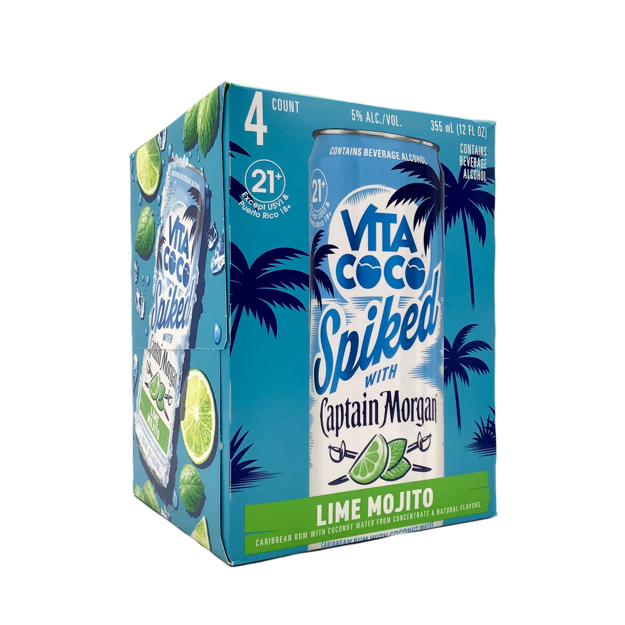 BUY VITA COCO SPIKED WITH CAPTAIN MORGAN LIME MOJITO EACH | Fridley Liquor