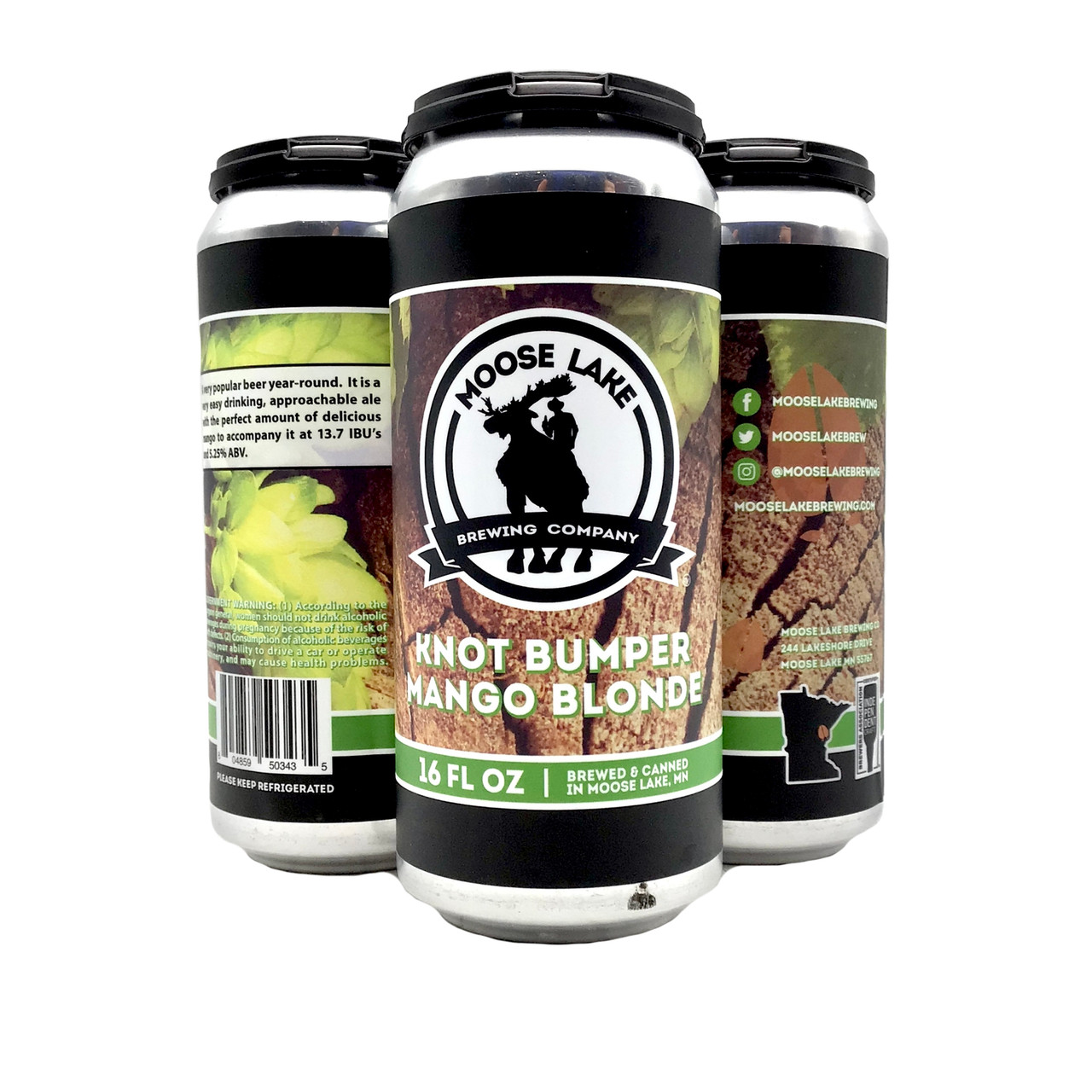 BUY MOOSE LAKE BREWING KNOT BUMPER MANGO BLONDE EACH | Fridley Liquor