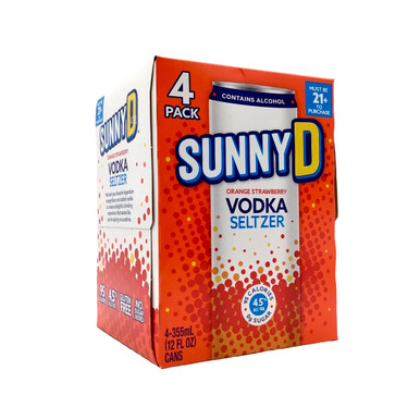 BUY SUNNY D VODKA SELTZER ORANGE STRAWBERRY EACH | Fridley Liquor