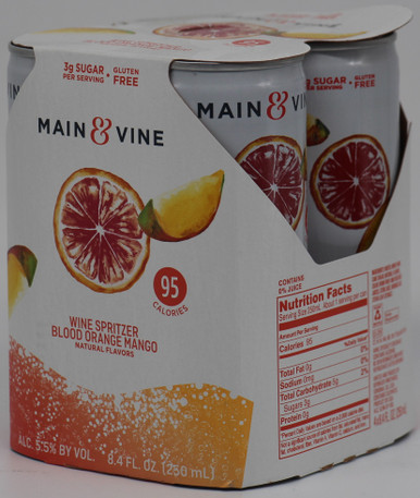 BUY MAIN & VINE BLOOD ORANGE MANGO SPRITZ EACH | Fridley Liquor