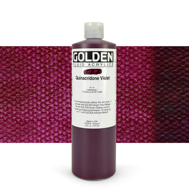 Fluid Acrylic - 473ml Bottle - Quin Violet VI - iartsupplies
