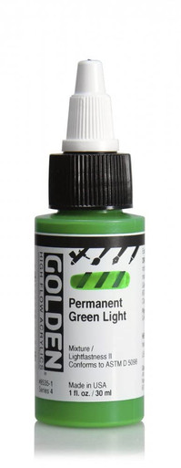 High Flow Acrylic - 30ml Bottle - Permanent Green Light - iartsupplies
