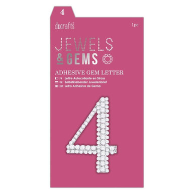 Adhesive Gem Number - 4 - Jewels & Gems - iartsupplies