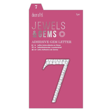 Adhesive Gem Number - 7 - Jewels & Gems - iartsupplies