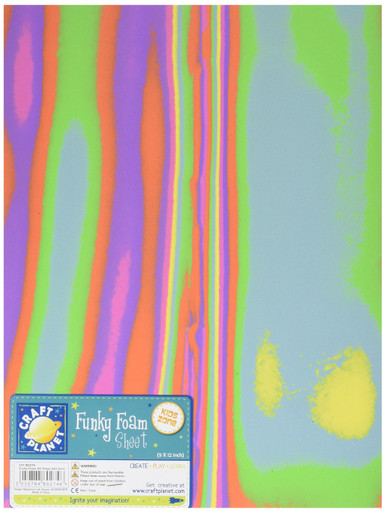9 x 12 Funky Foam Sheet (2mm Thick) - Stripe - iartsupplies