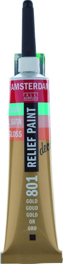 AMSTERDAM DECO RELIEF PAINT - GOLD 20ml - iartsupplies