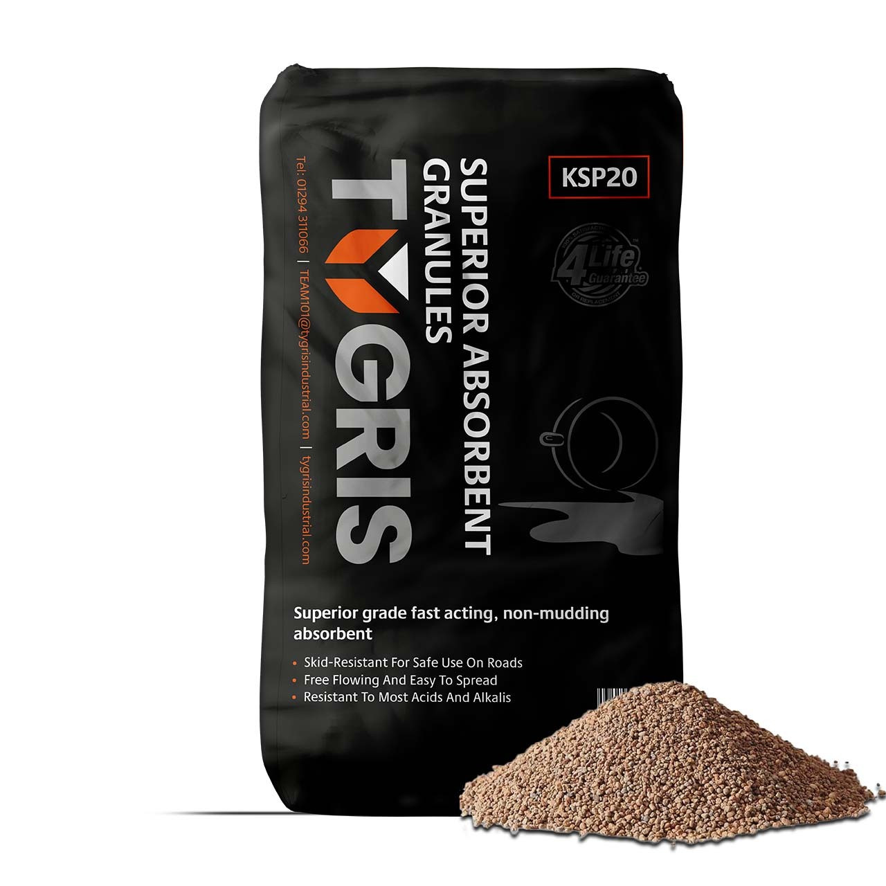 TYGRIS Superior Absorbent Granules-KSP20 - Pallet of 70 Bags ...