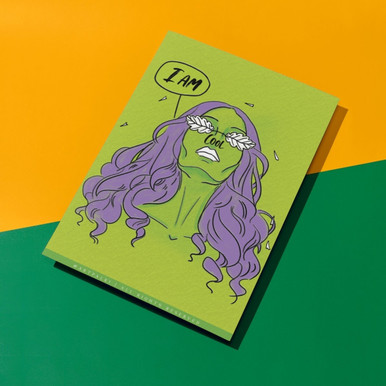 I am Cool A5 Postcard