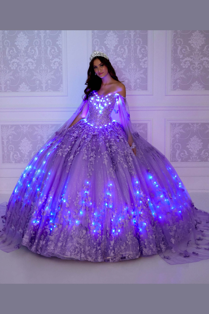 V-neck Princesa Quinceanera Ball Gown Dress PR12261 - Promheadquarters.com