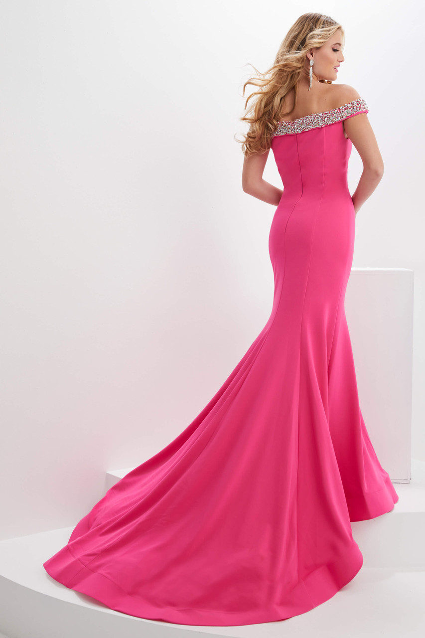 Trumpet Jersey Prom Dress by Panoply 14129 - Promheadquarters.com