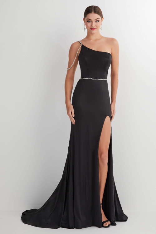 Shimmer Jersey Prom Dress by Studio 17 12891 - Promheadquarters.com