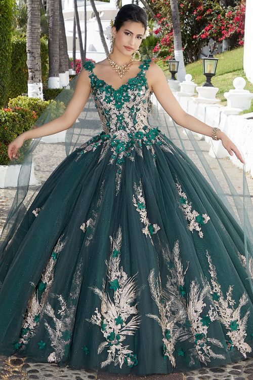 3D Floral Quince Dress Vizcaya by Morilee 89362- Promheadquarters.com