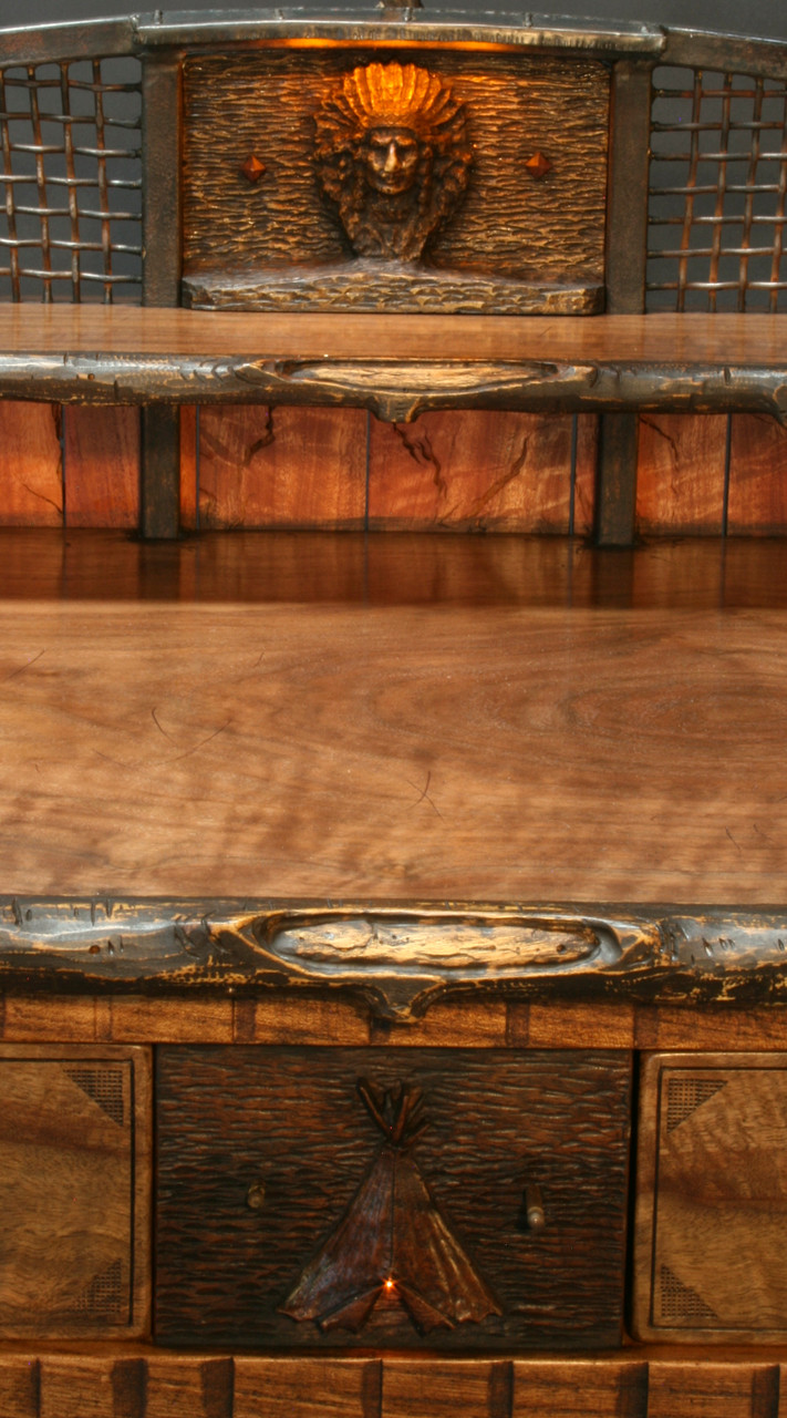 Chief American Horse Entry Table - Buffalo Collection
