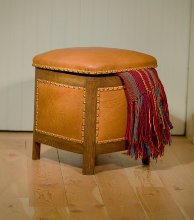 Antique Footstool - Buffalo Collection