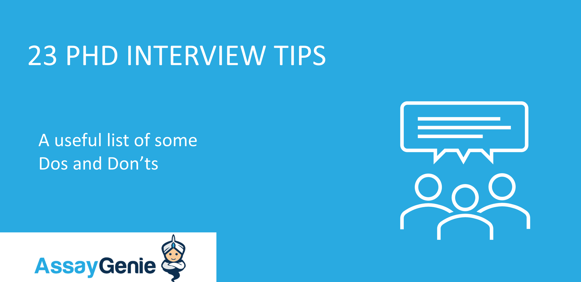 23 PhD Interview tips - Assay Genie
