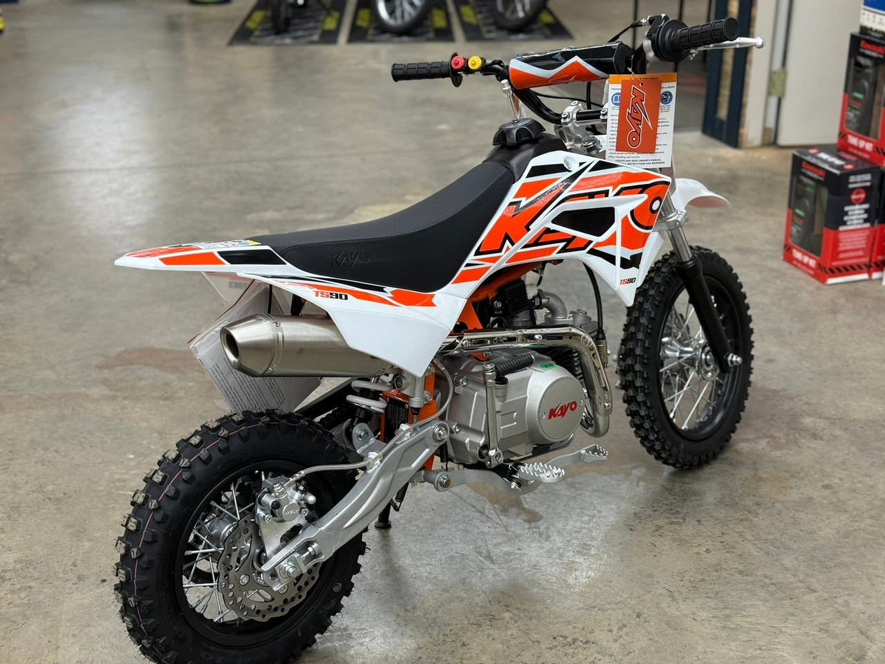 2025 Kayo TS90 90cc Pit Bike | Semi-Automatic 4-Speed | Electric/Kick ...