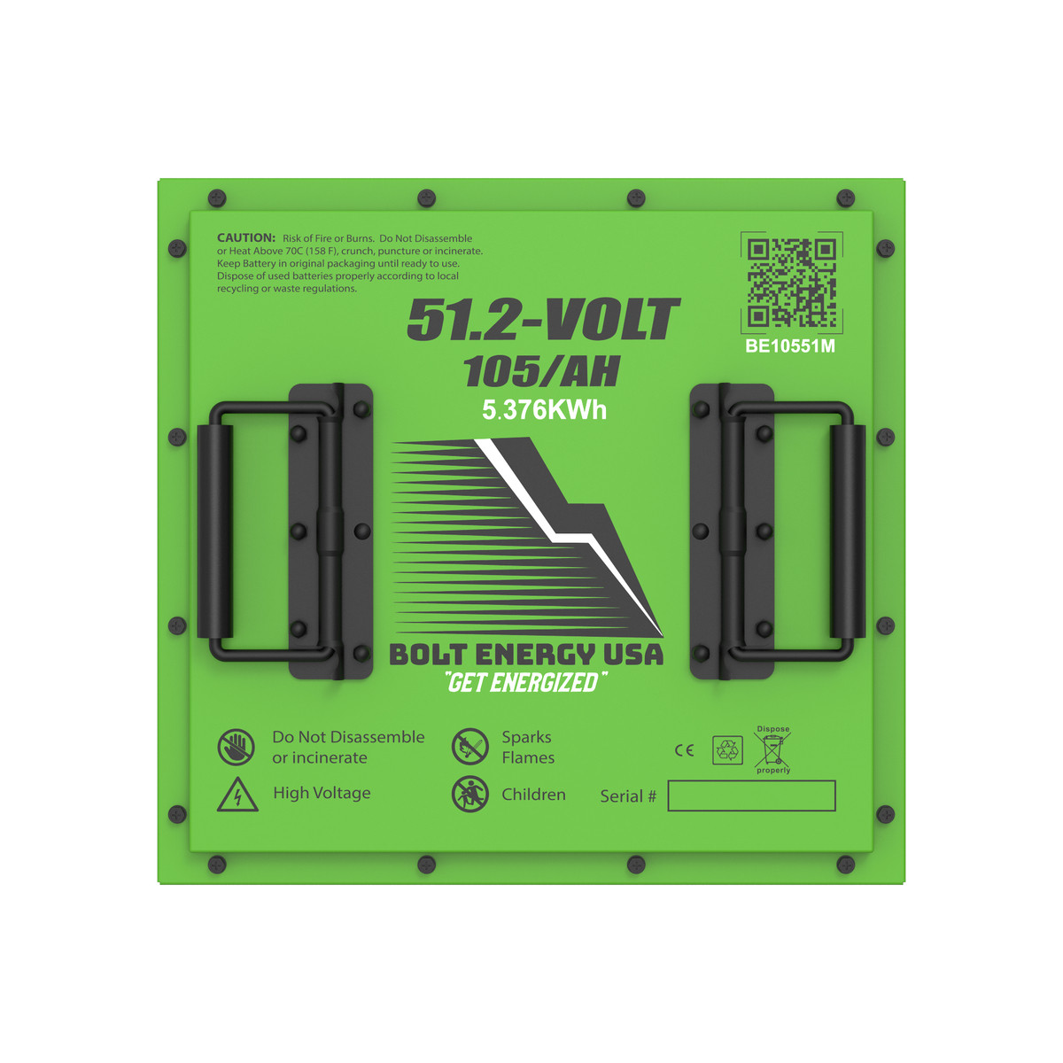 Bolt Energy 51V 105Ah Heated Lithium Battery Kit for ICON 2022+ w/ CAN ...