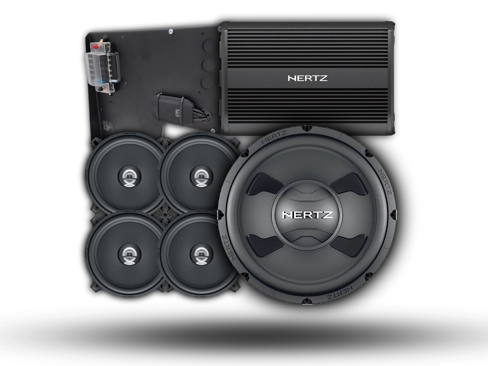 Evolution D5 600W Plug N Play Hertz Sound System + BoostBox ...