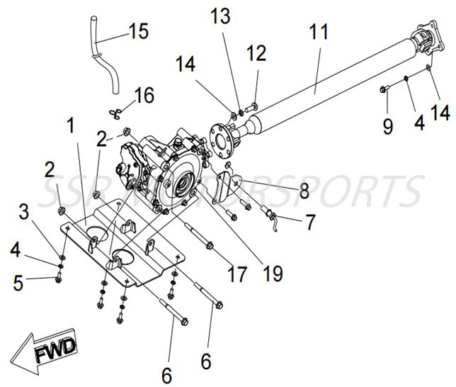FRONT DIFFERENTIAL SSR BISON 500 - East Central Sports