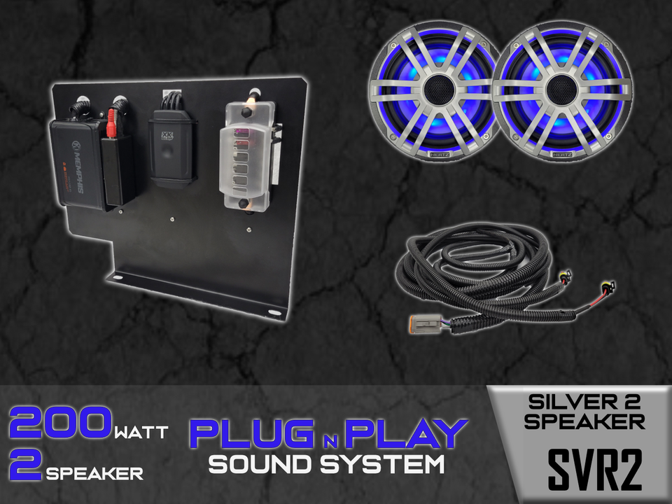 Evolution 200W Plug N Play 2 Speaker Sound System with BA Power Plate ...