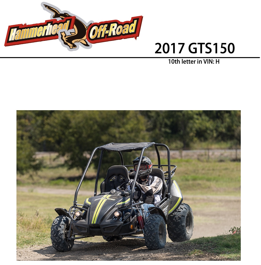 2017 HAMMERHEAD GTS PARTS SCHEMATICS