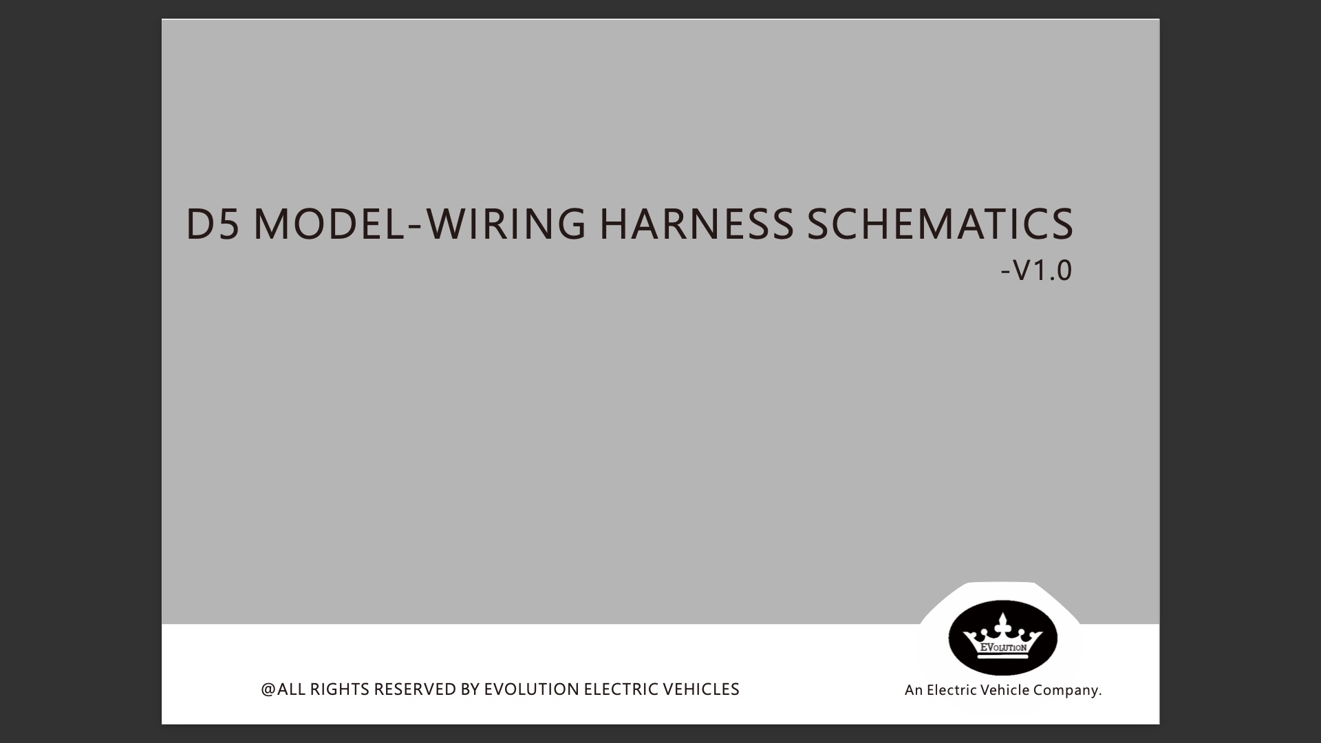 Evolution D5 Wiring Harness Schematics - East Central Sports
