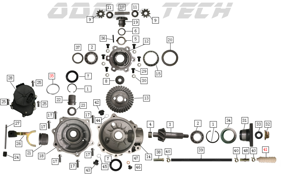 Odes Front Differential - East Central Sports