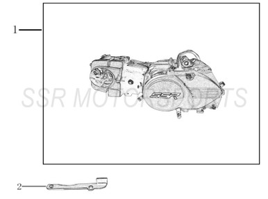 COMPLETE ENGINE ASSEMBLYY SEMI AUTO 125