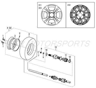 Front Axle Assembly (SSR BISON 400)