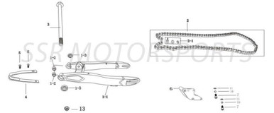 Chain Guide for SSR TR110, TR125, TR140, TR160, TR170, TX160, TX170