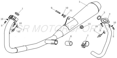 MUFFLER ASSY WITH CATALYST (Free Shipping)
