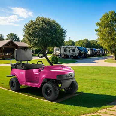 Kandi America Collapsible Mini Golf Cart with Lithium Battery (PINK)